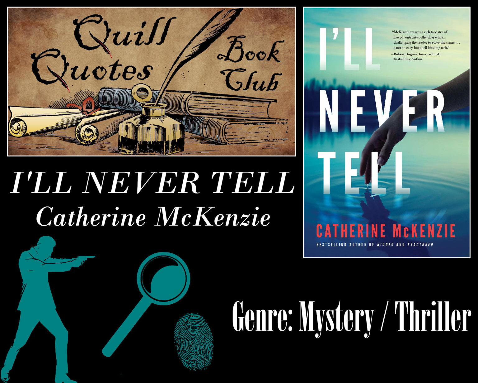 I'll Never Tell: Quill Quotes Book Club | Quill Quotes